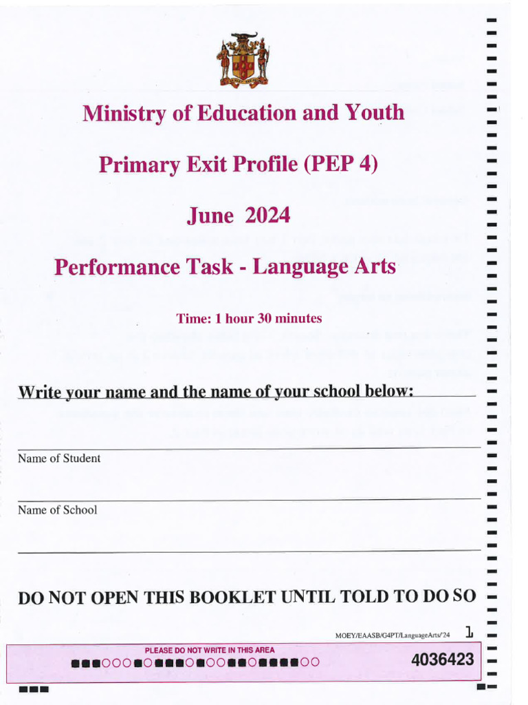 PEP Language Arts 2024 | PDF