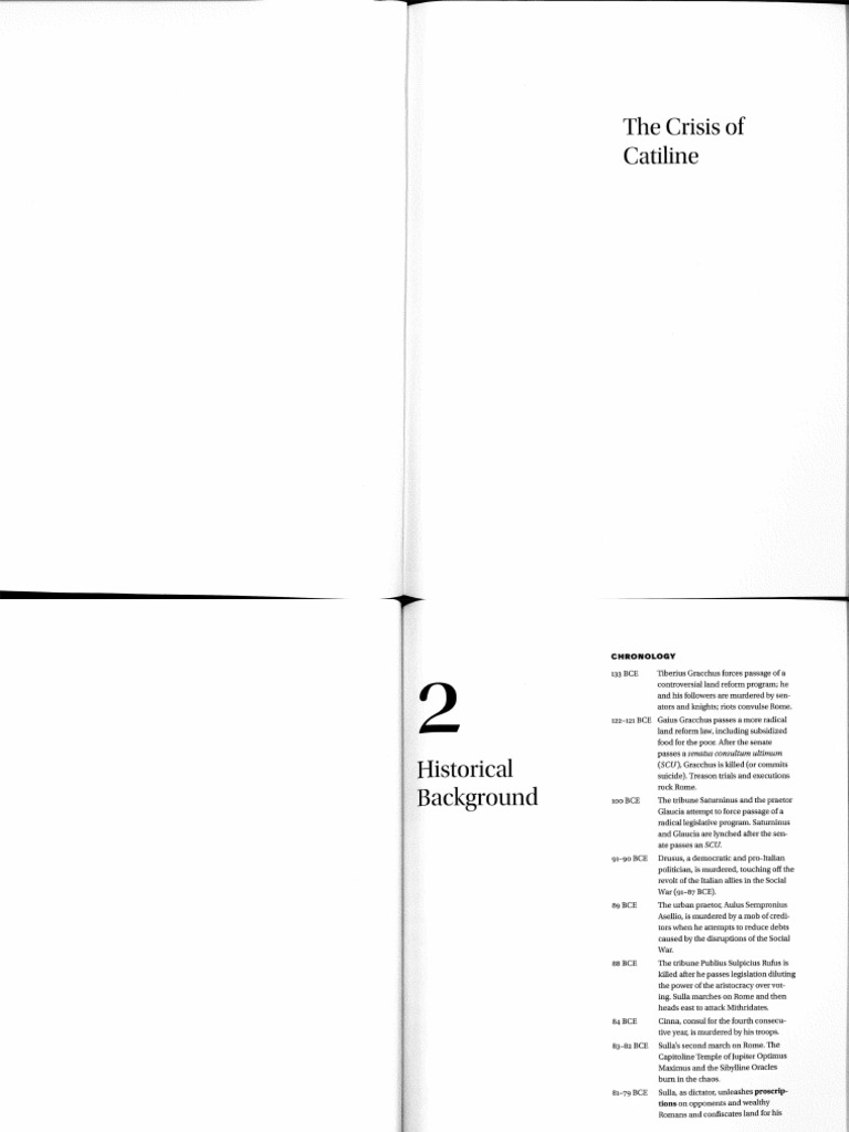 Crisis of Catiline | PDF