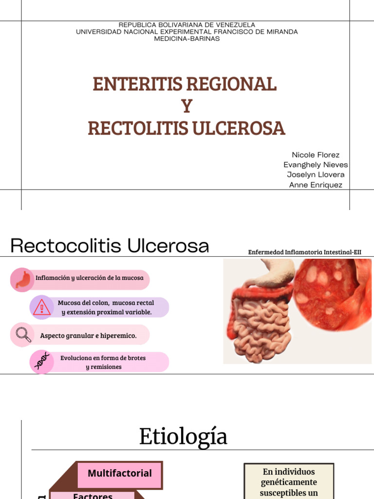 Enteritis Regional y Rectocolitis Ulcerosa | PDF | Colitis ulcerosa ...