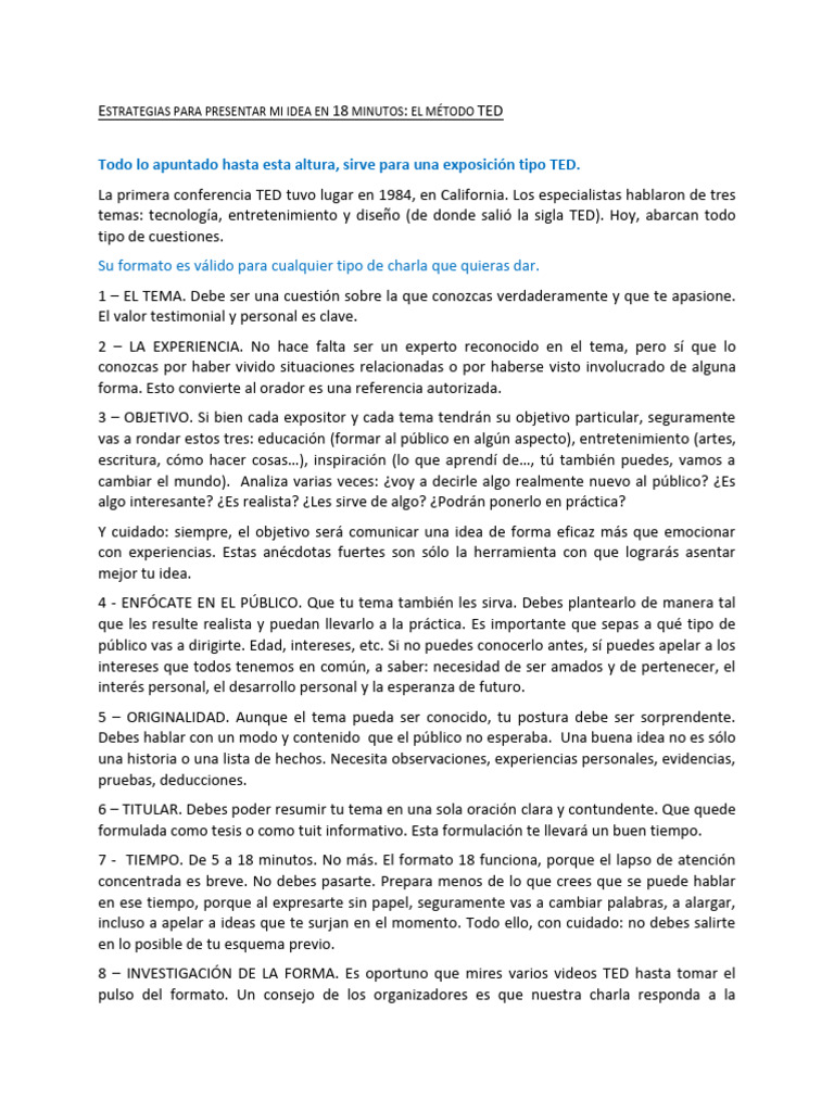 5 - El Método TED | PDF