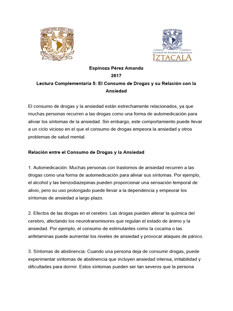 Lect Comp 5 | PDF | La dependencia de sustancias | Terapia de conducta cognitiva