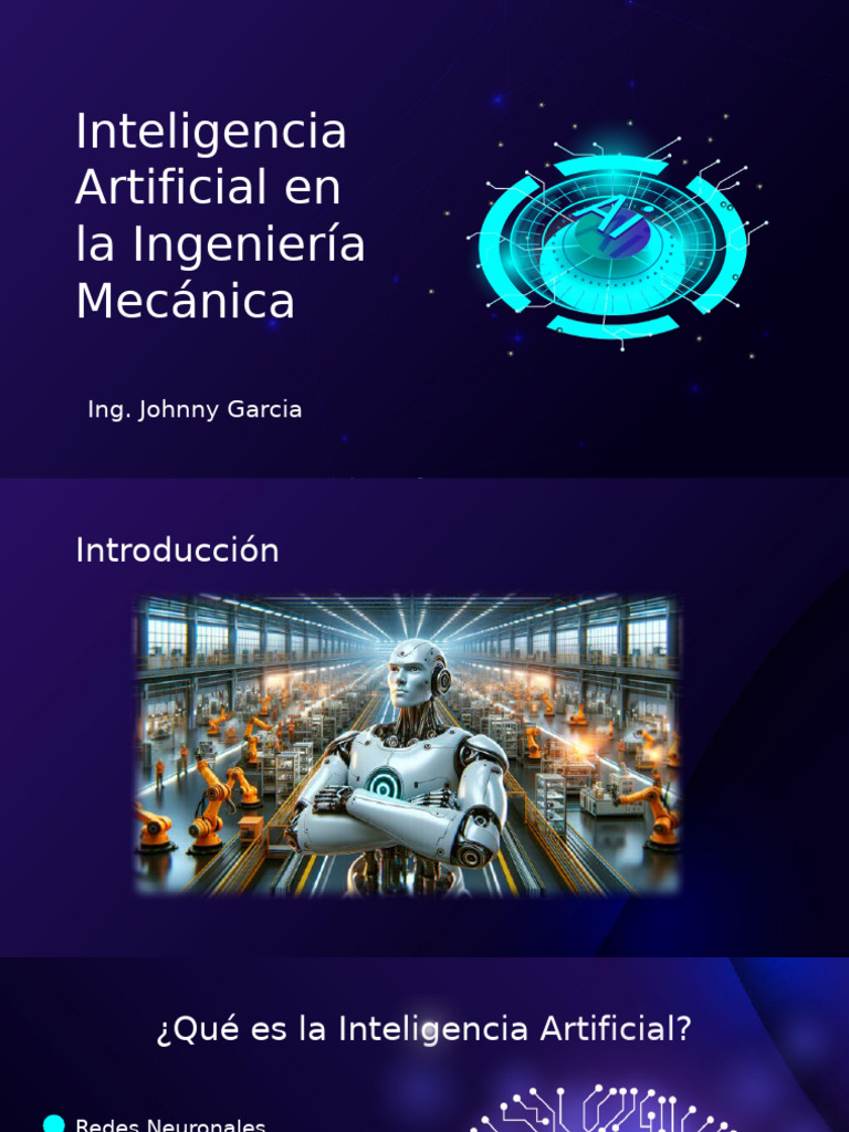 3-IA en La Ingeniería Mecánica. Ing Johnny G | PDF