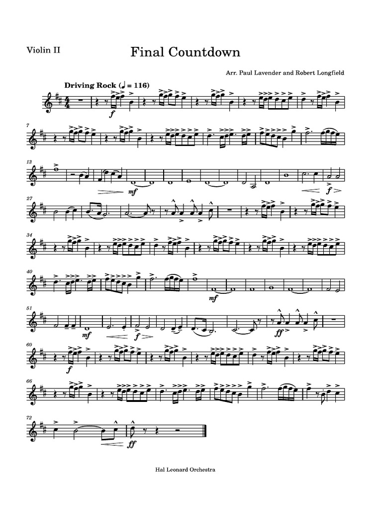 The Final Countdown | PDF