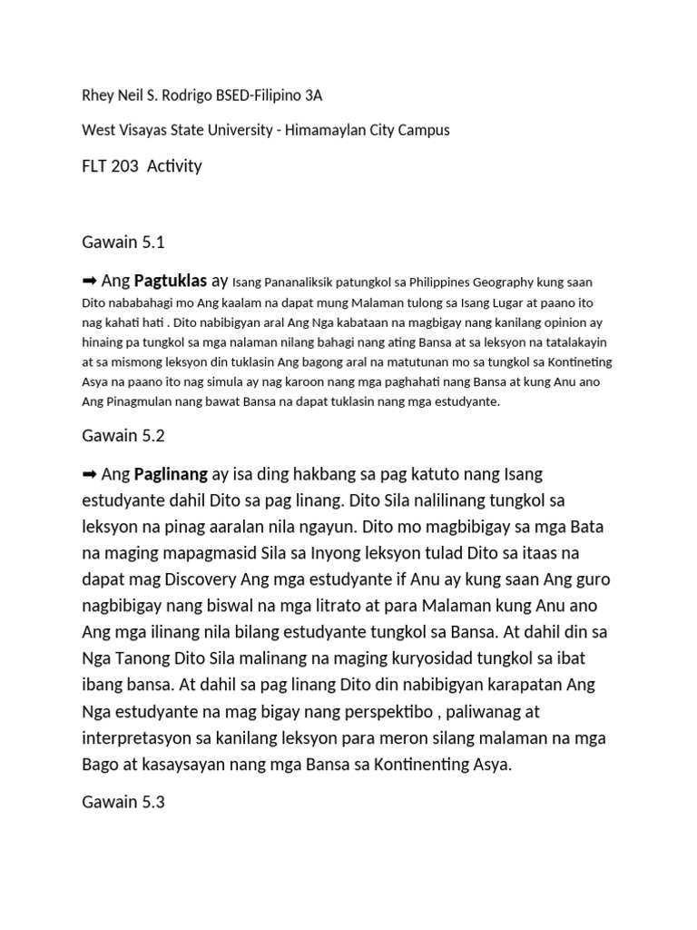 FLT 203 Act.-Wps Office | PDF