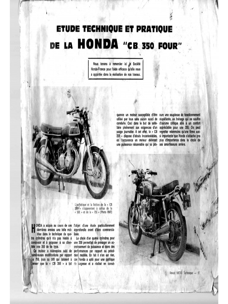 Rmt 012 Honda Cb 350 _four_ _ Cb 400 f1 | PDF