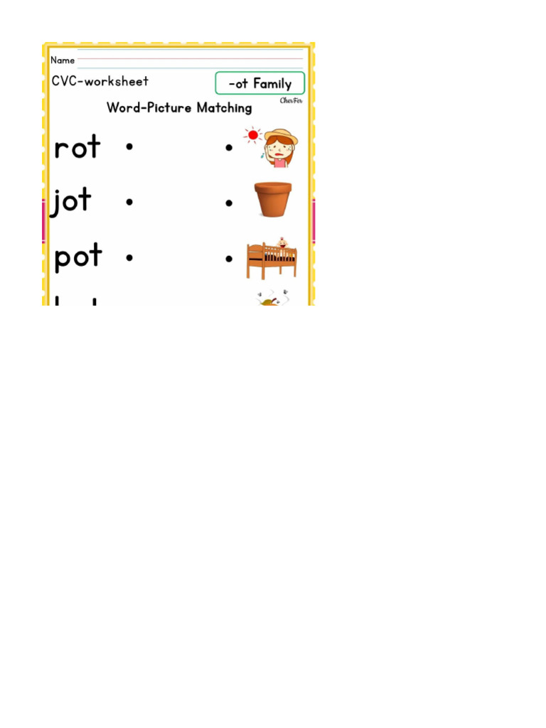 CVC Worksheets 1 | PDF