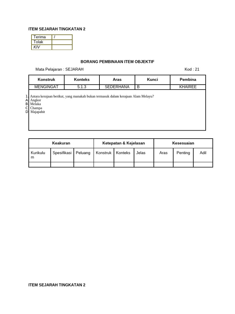 Jsi Kosong Objektif | PDF