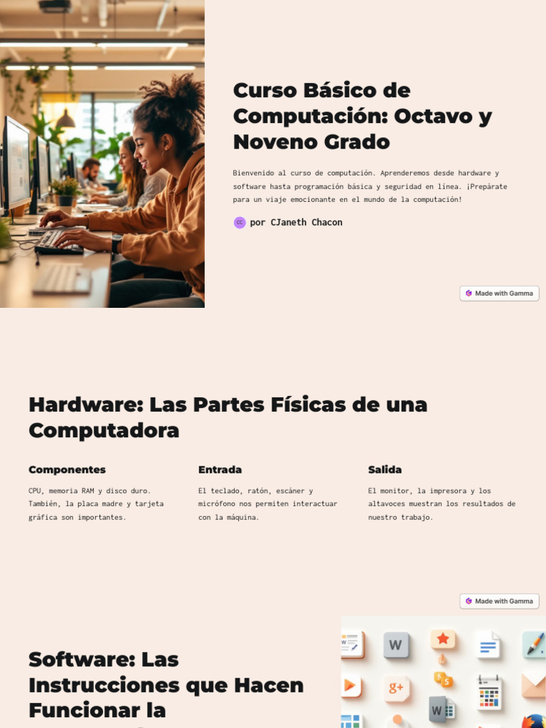 Curso-Basico-de-Computacion-Octavo-y-Noveno-Grado | PDF | Hardware de ...
