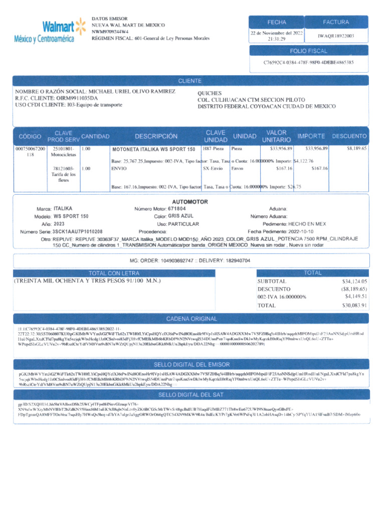 Factura Pi Modena PHOTOSHOP | PDF