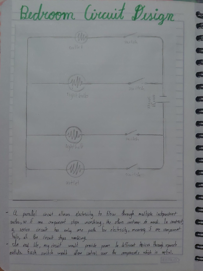 Danna Mejia Bedroom Circuit Design | PDF