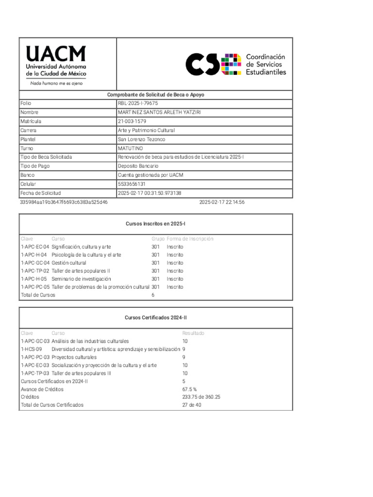 SimBAI - UACM | PDF | Educación en artes liberales