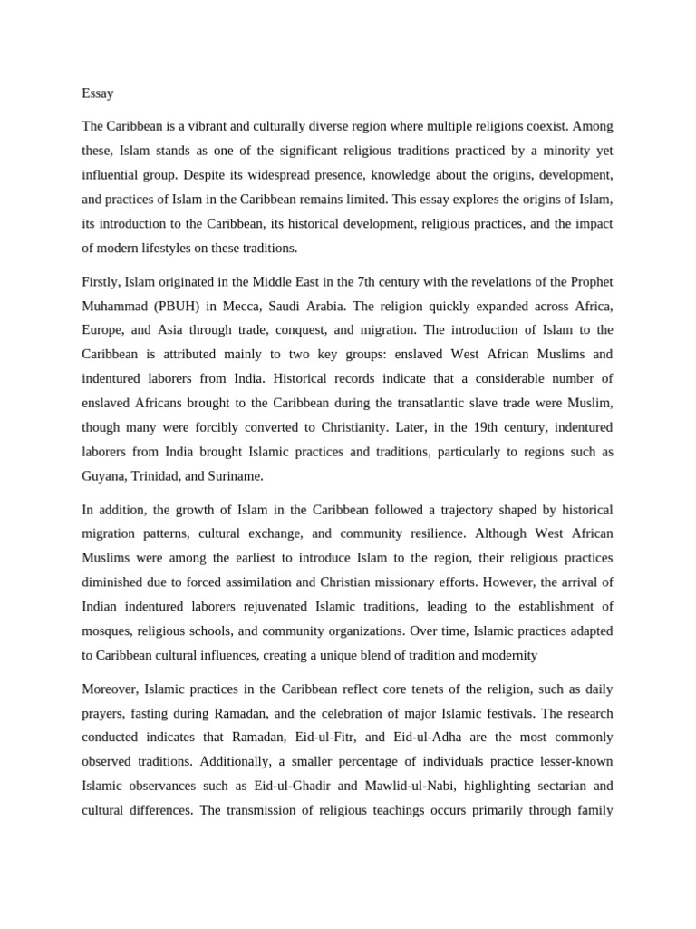 RE_ESSAY-_Supriya- FINAL CHECKED | PDF | Slavery | Caribbean