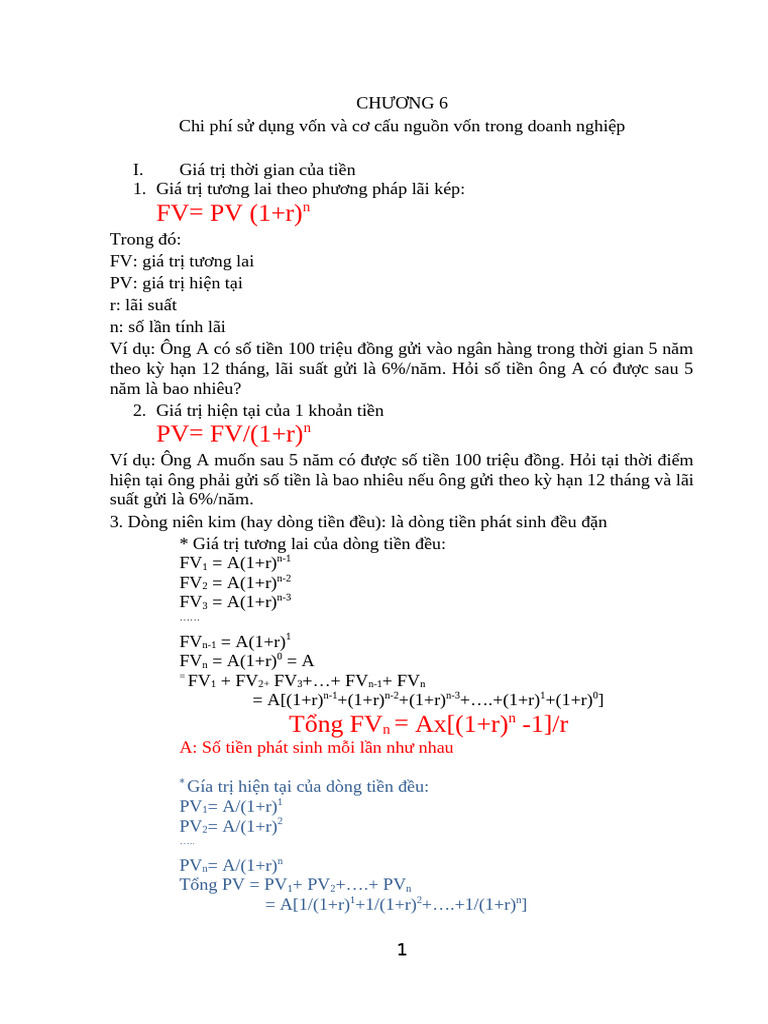 Bai tap chuong 6 | PDF