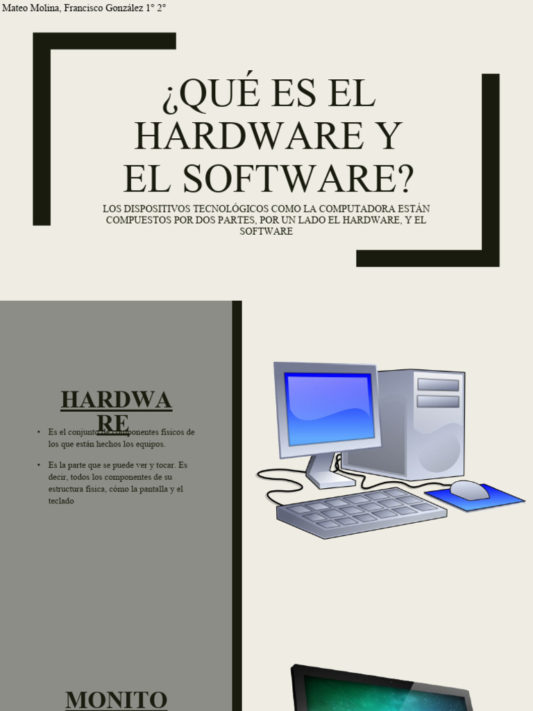 Hardware y Software: Conceptos Clave | PDF | Hardware de la computadora ...