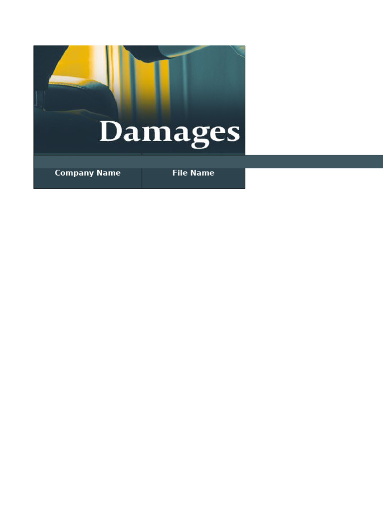 Damages Estimate Template | PDF