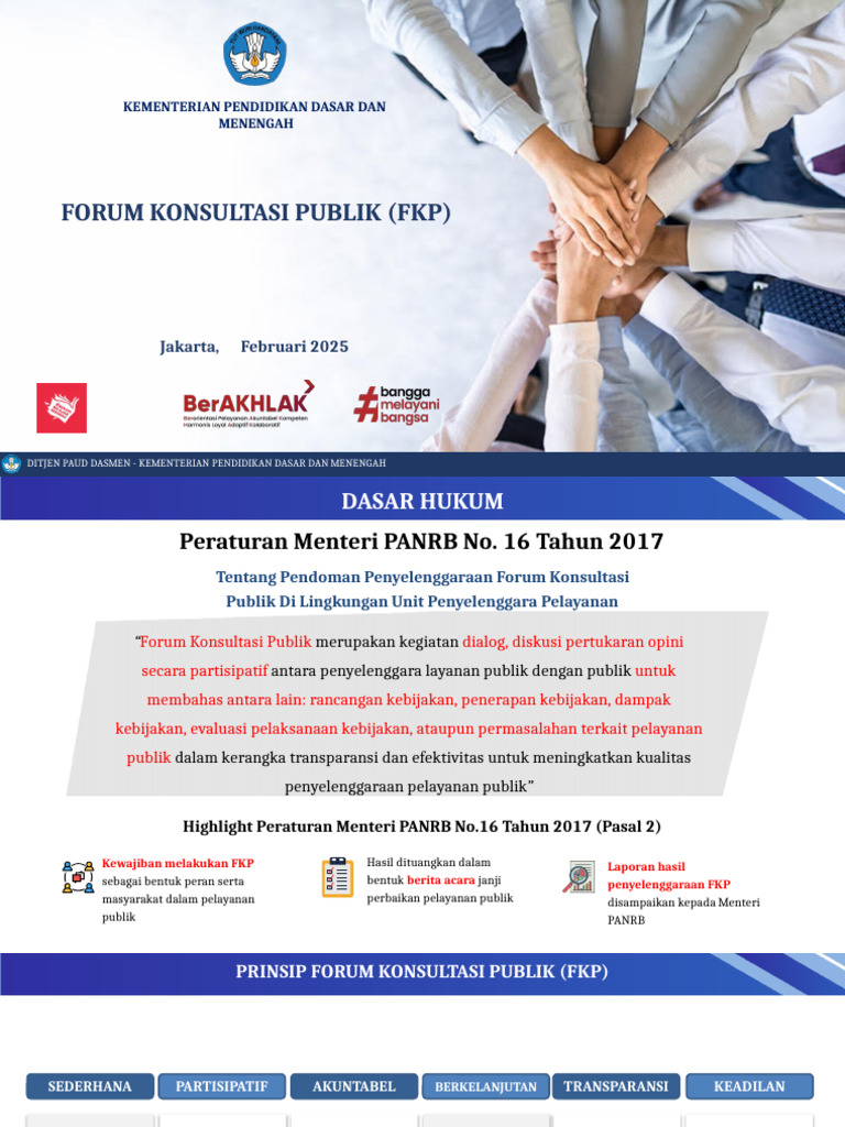 26022025 Paparan FKP Ditjen PAUD Dasmen | PDF