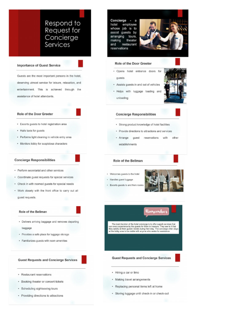 Activity Sheet No 2-Respond To Request For Concierge Services | PDF