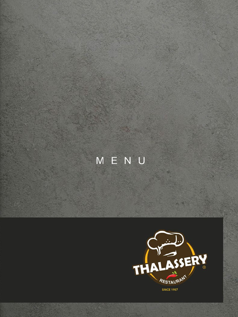 Thalassery Jazeera Menu (7141) | PDF