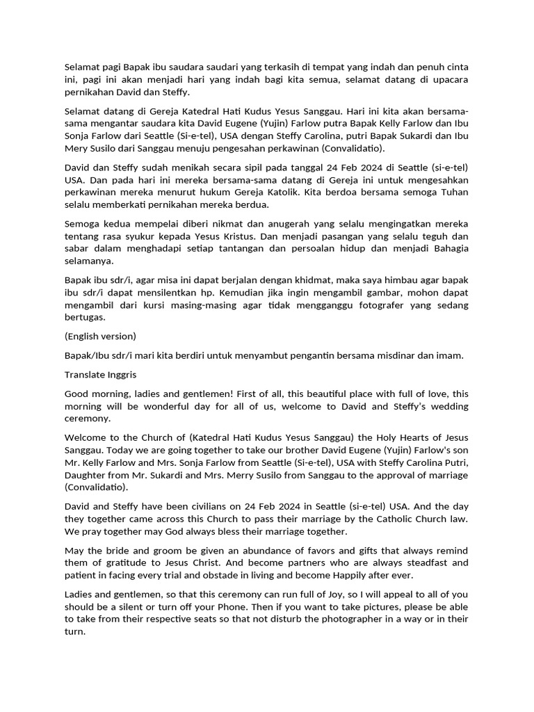 MC David & Steffy | PDF