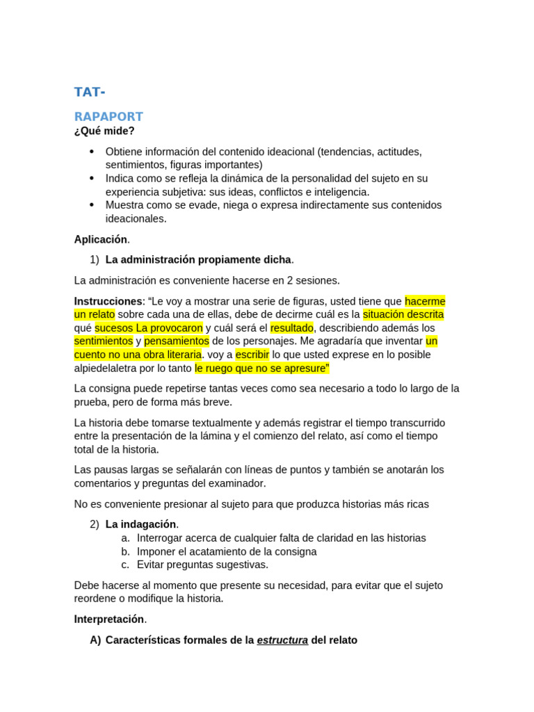 Rapaport | PDF | Ciencias del comportamiento | Sicología