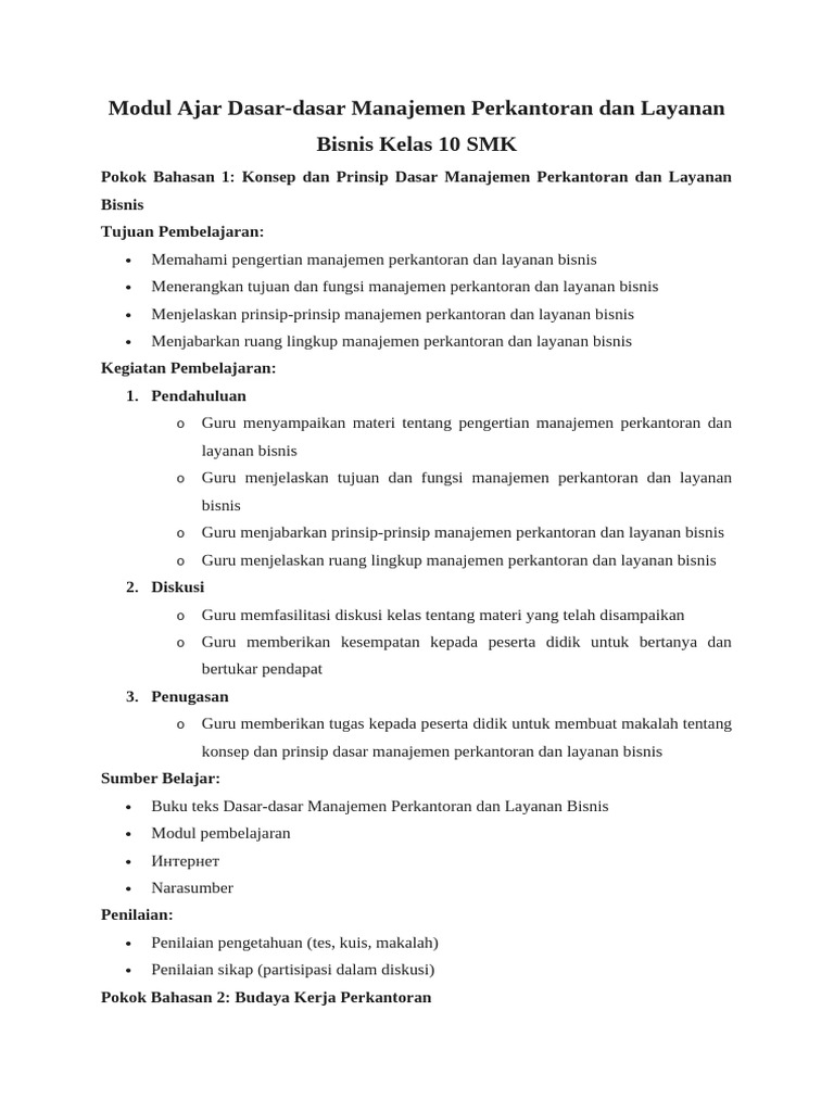 Modul Ajar DDMPLB 2425 | PDF