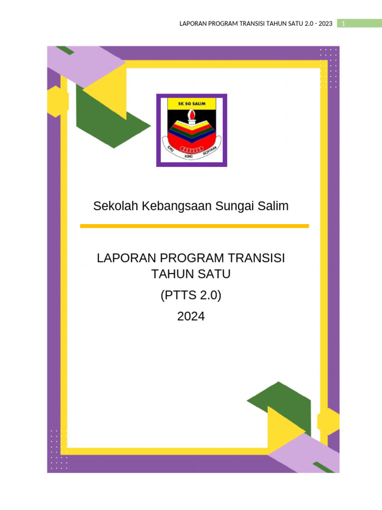 Laporan Penutupan Program Transisi 2024 | PDF