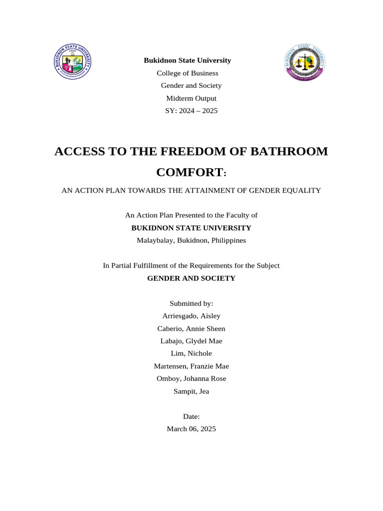 Action Plan for Bathroom Equality | PDF | Transgender | LGBTQIA+ Studies