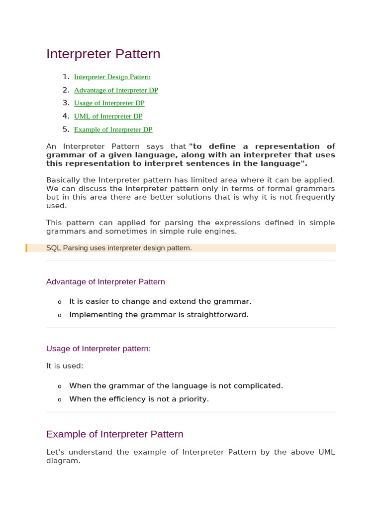 InterpretorPPattern1 | PDF