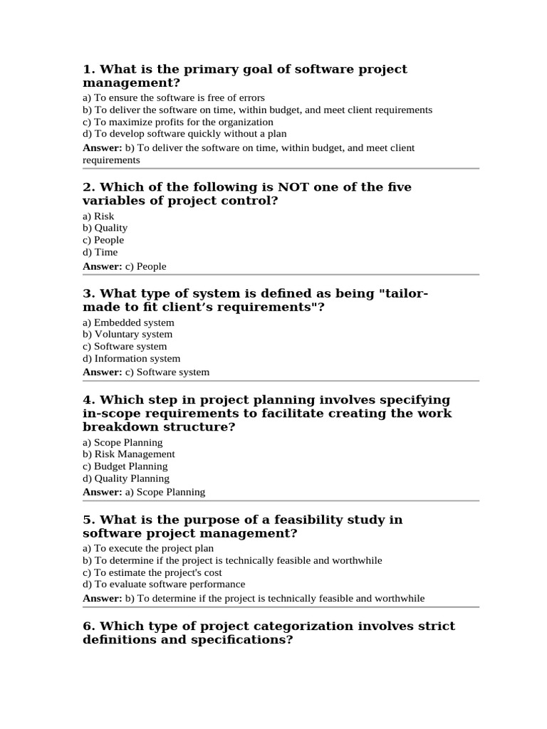Unit 1 Question Bank (SPM) | PDF | Net Present Value | Internal Rate Of ...