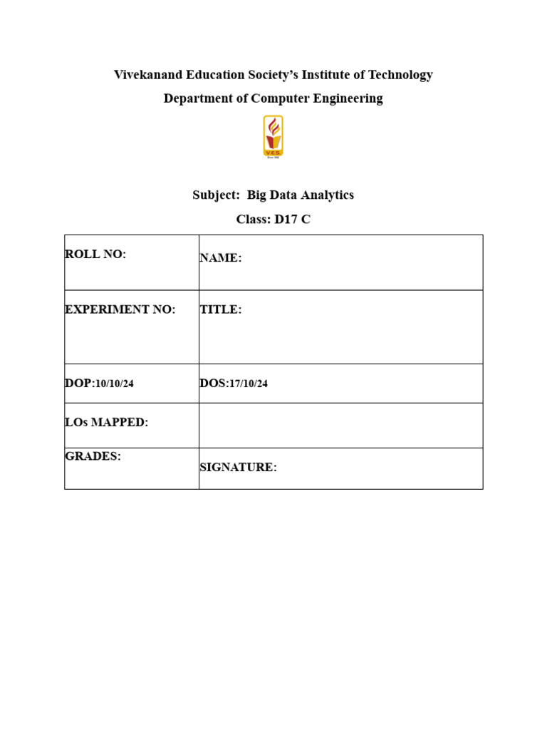 BDA Exp E1 | PDF | Apache Spark | Information Technology Management