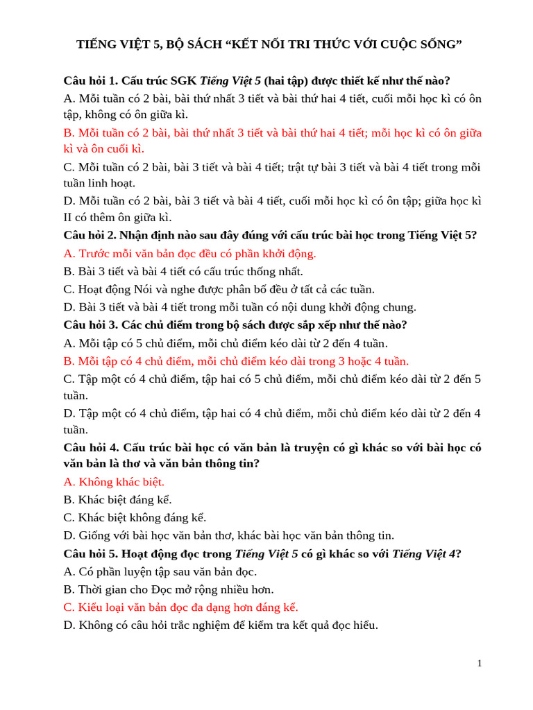 Tieng Viet 5 KNTT | PDF