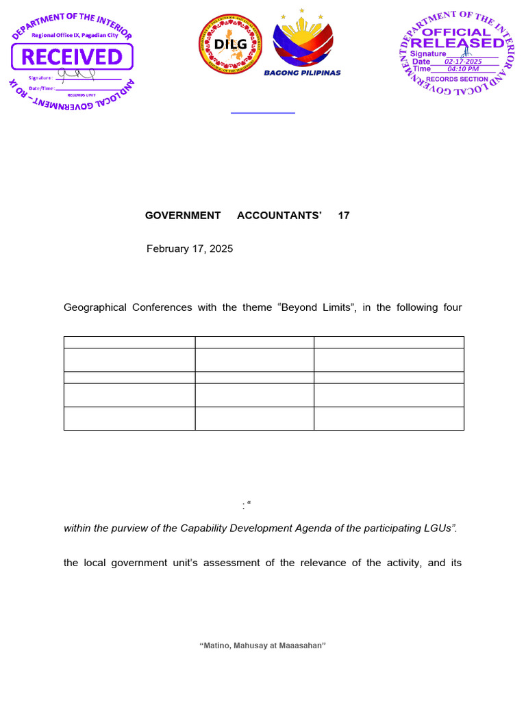 PHALGA 2025 Geographical Conferences | PDF | Governance | Government