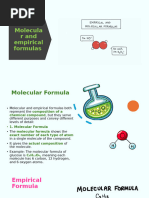 Empirical Formula Questions | PDF | Mole (Unit) | Molecules