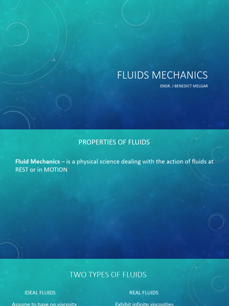 Fluid Properties in Mechanics | PDF | Fluid Mechanics | Fluid
