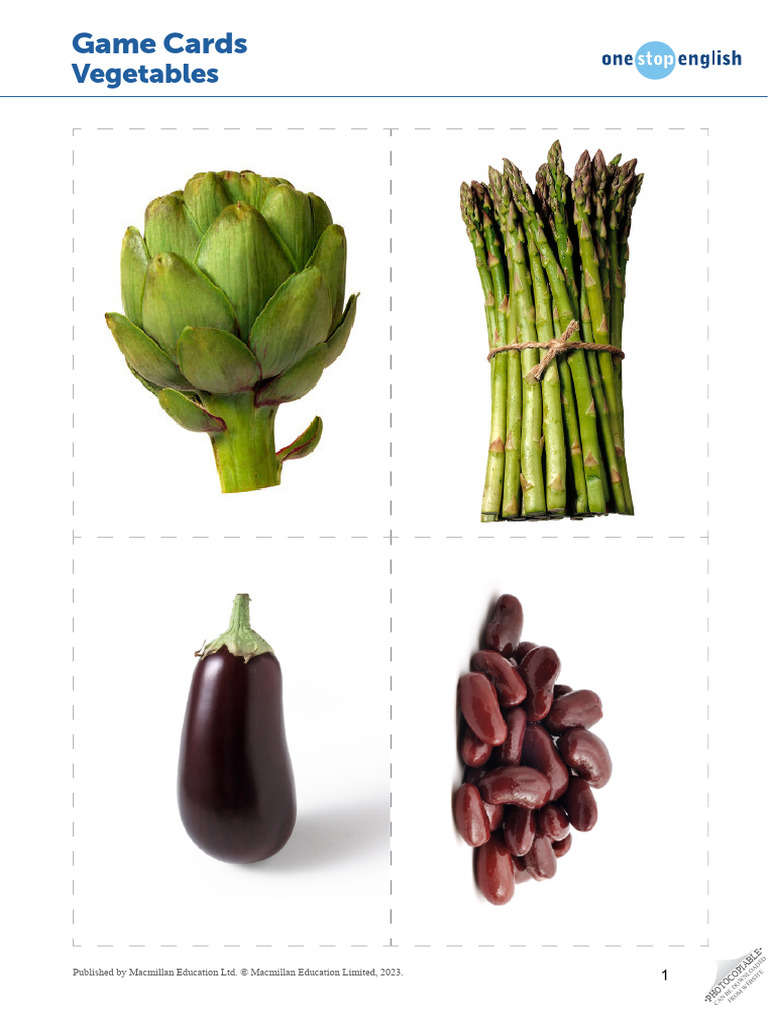 GC Vegetables Cards 489372 | PDF | November Observances | Cuisine