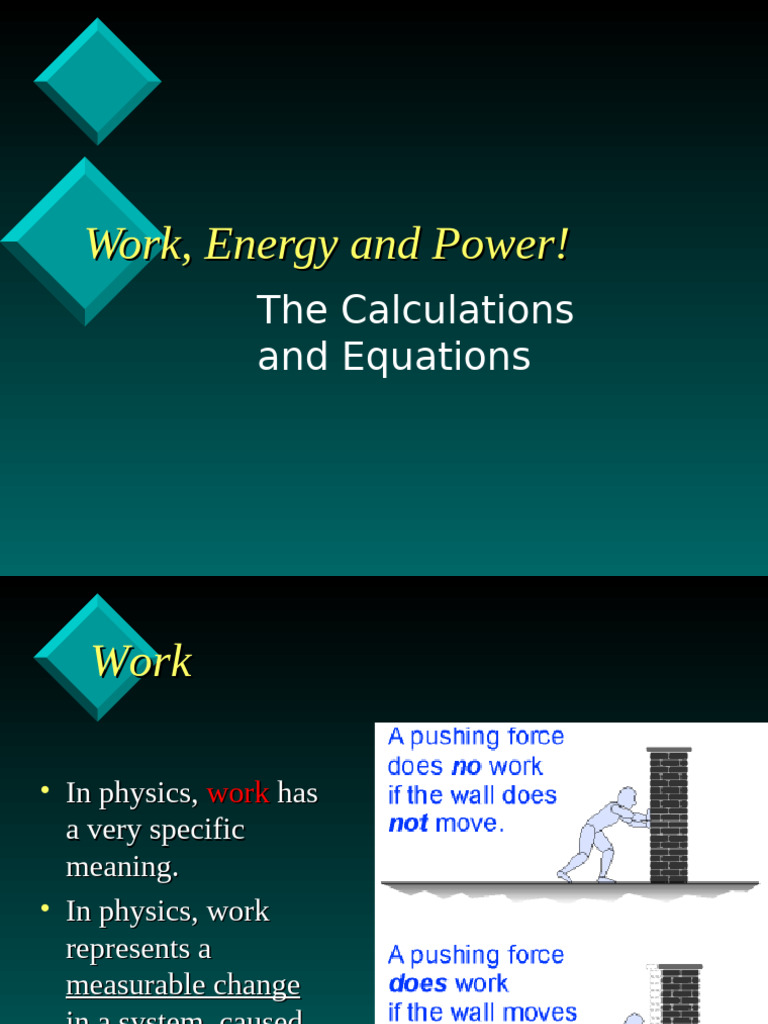 Work - Energy - and Power | PDF | Force | Torque