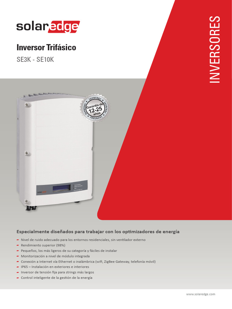 Inversores Trifásicos SE3K-SE10K | PDF | Bienes manufacturados ...