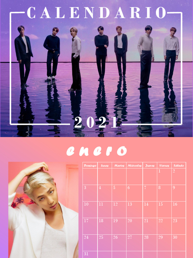 Calendario BTS - 2021 | PDF | Calendario