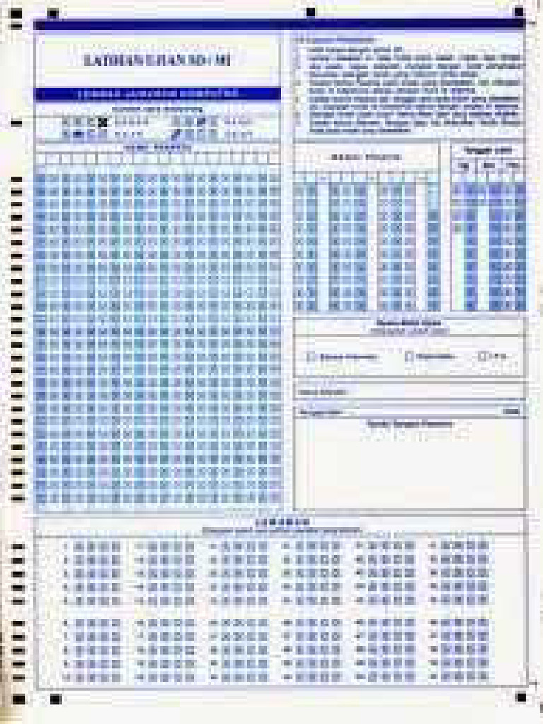 LJK SD Latihan Ujian | PDF