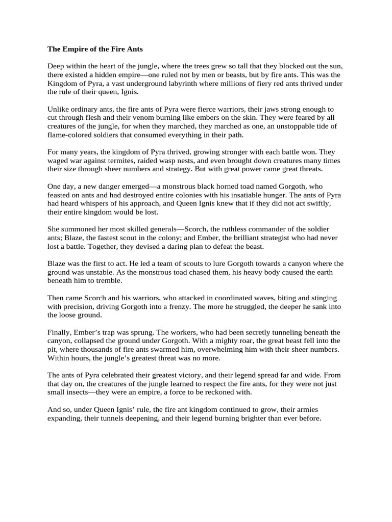 The Empire of The Fire Ants | PDF | Ant | Zoology