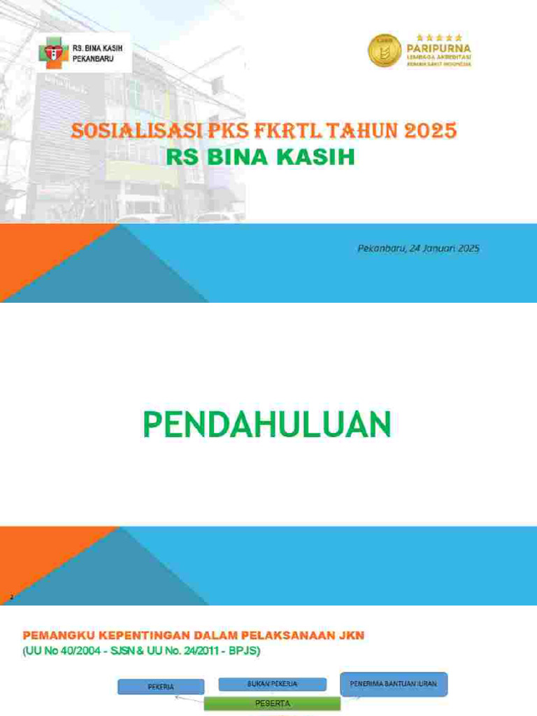 Materi Sosialisasi PKS 2025 RS Bina Kasih | PDF