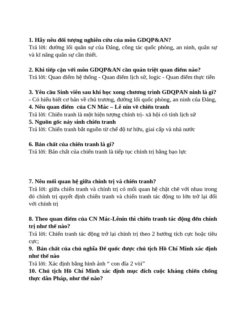 Bản Sao Của GDQP 1 | PDF