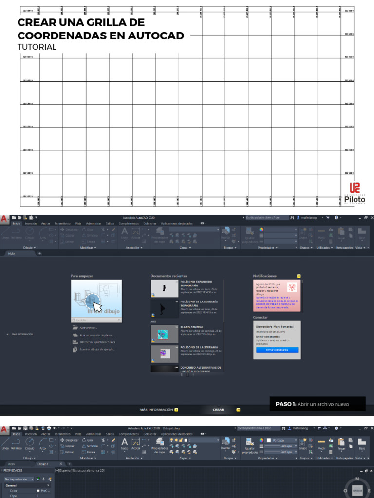 TUTORIAL GRILLA DE COORDENADAS | PDF
