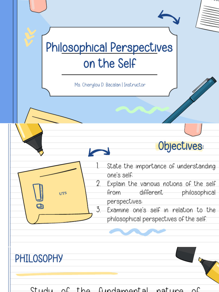 Lesson 1 Philosophical Perspective On The Self | PDF | Philosophy Of ...