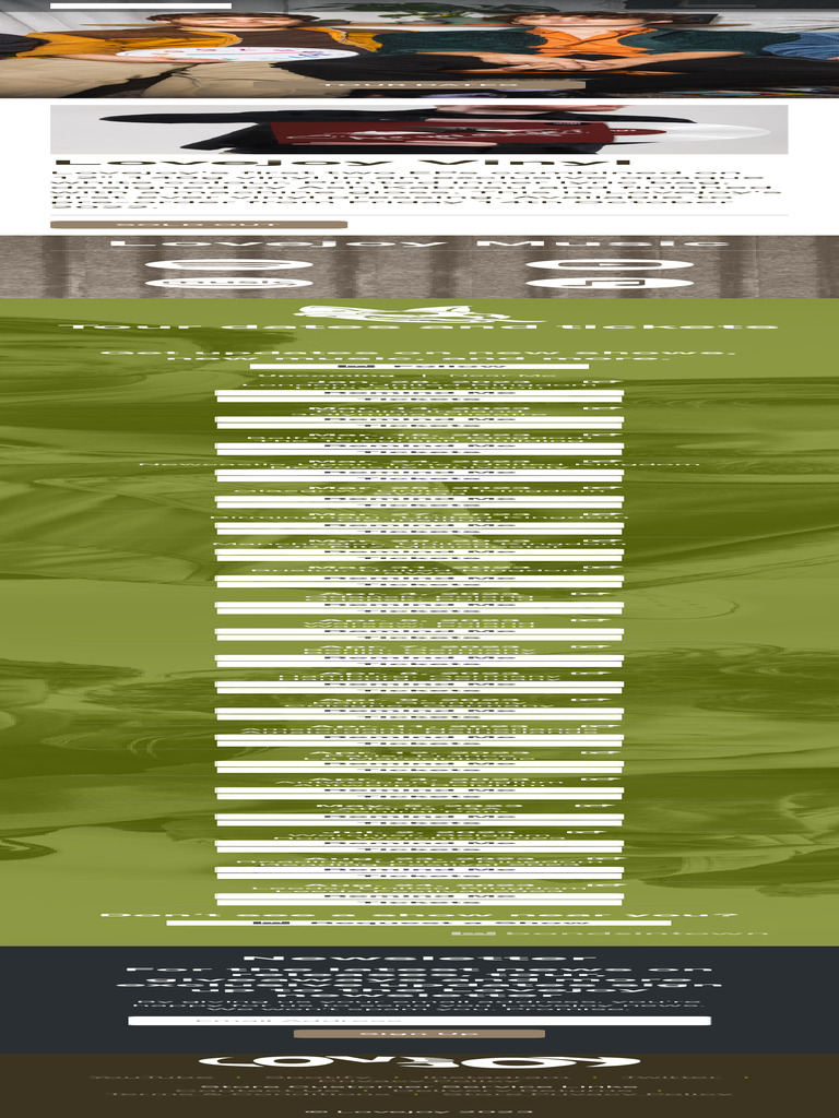 Lovejoy 2023 Tour Dates & Tickets | PDF
