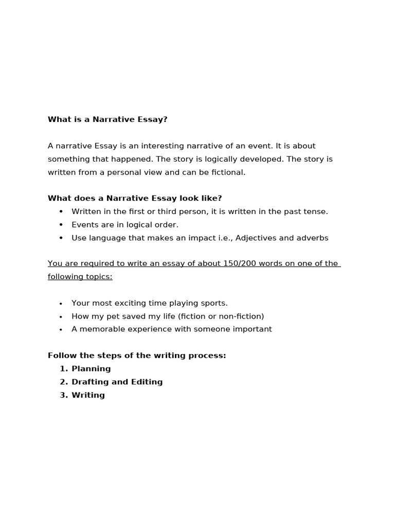 Understanding Narrative Essays | PDF