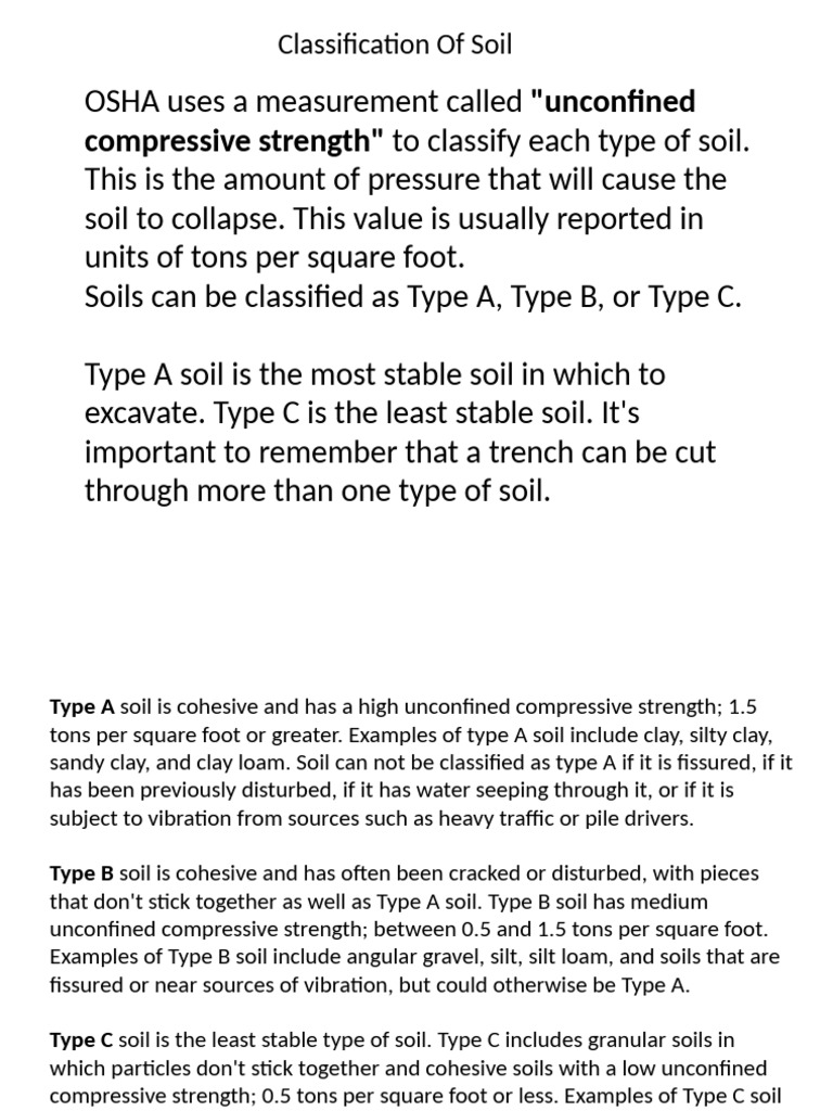 Understanding Type B Soil Characteristics | PDF