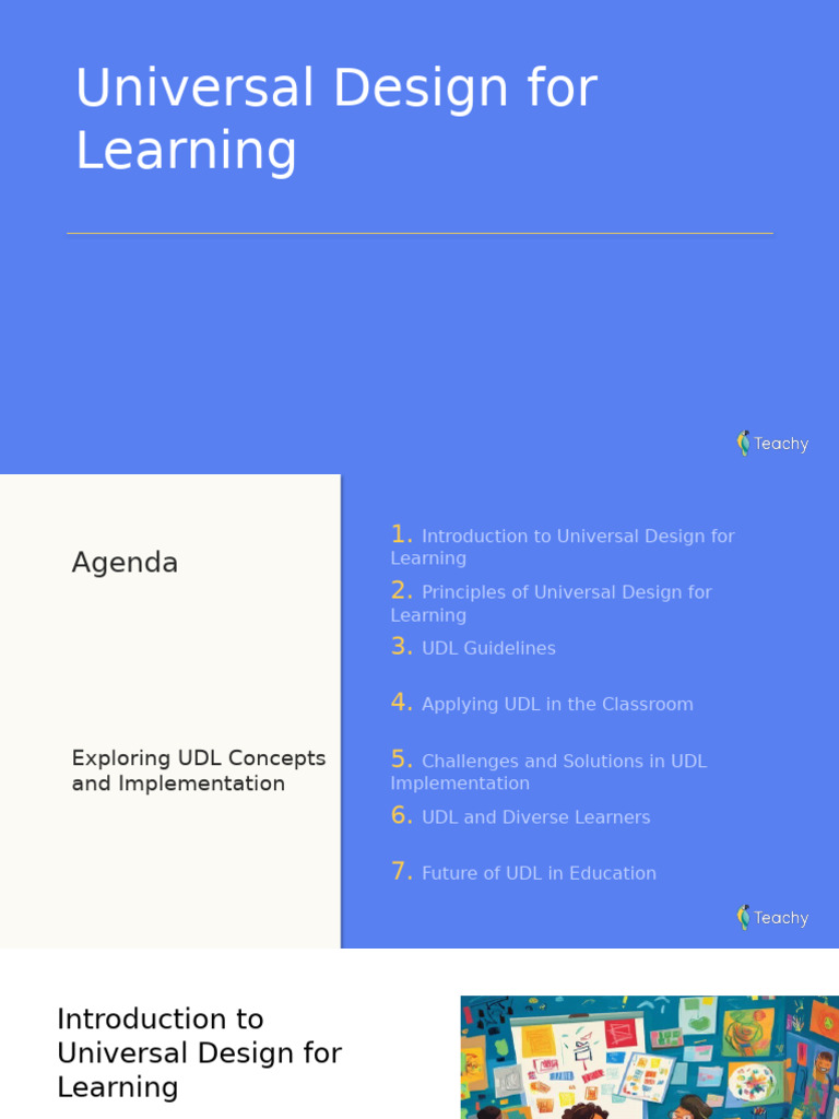 Slide_Universal Design for Learning.pptx (1) | PDF | Learning | Teachers