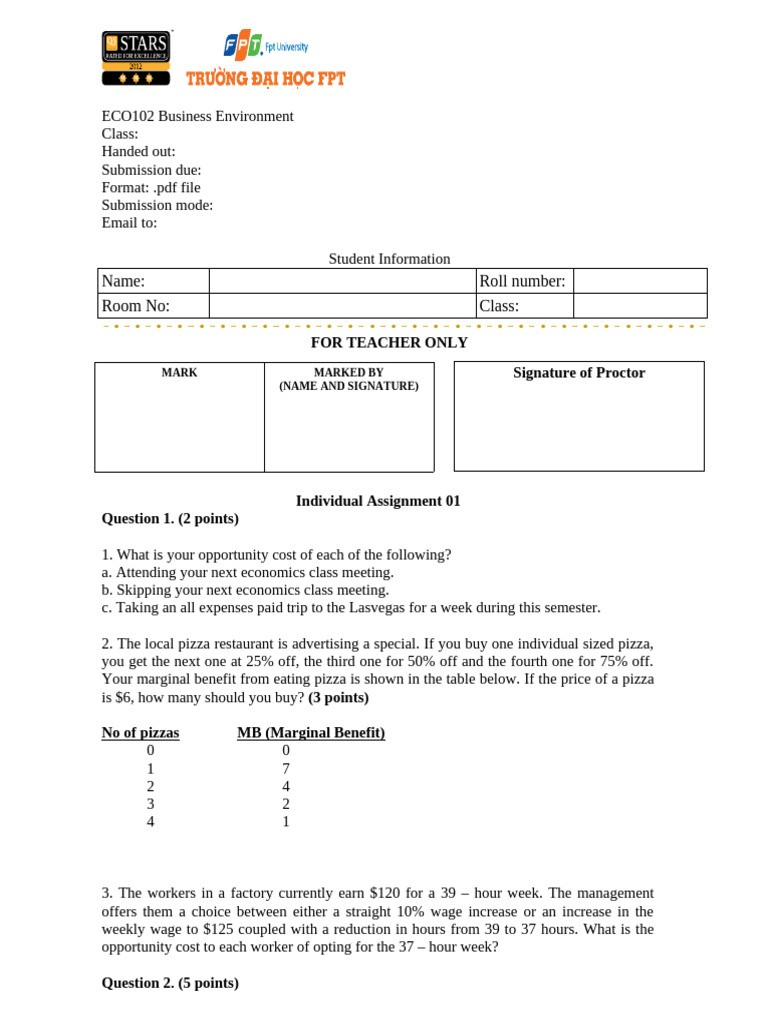 Eco102 Test 01 Individual Assignment 01 Spring2025 Pdf