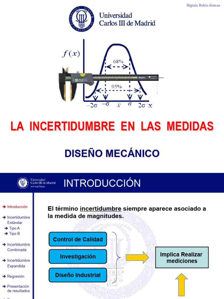 OCW Introduccion a La Incertidumbre de Medidas | PDF | Incertidumbre ...